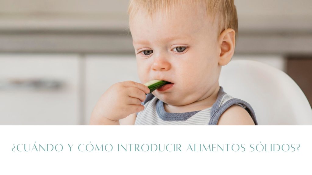 ¿Cuándo y cómo introducir alimentos sólidos?